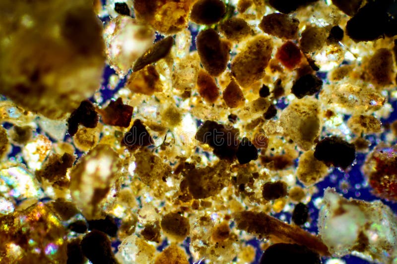 Abstract Polarizing Micrograph of Sand Grains from Hooiberg Mountain ...