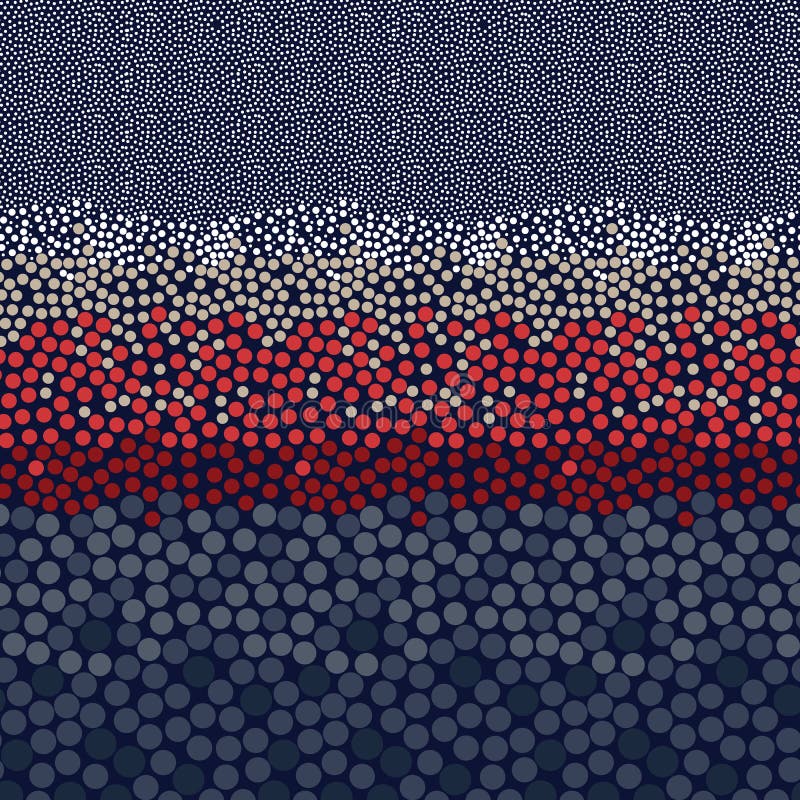 Abstract Polka Dot Border Pattern on Navy Stock Vector - Illustration ...
