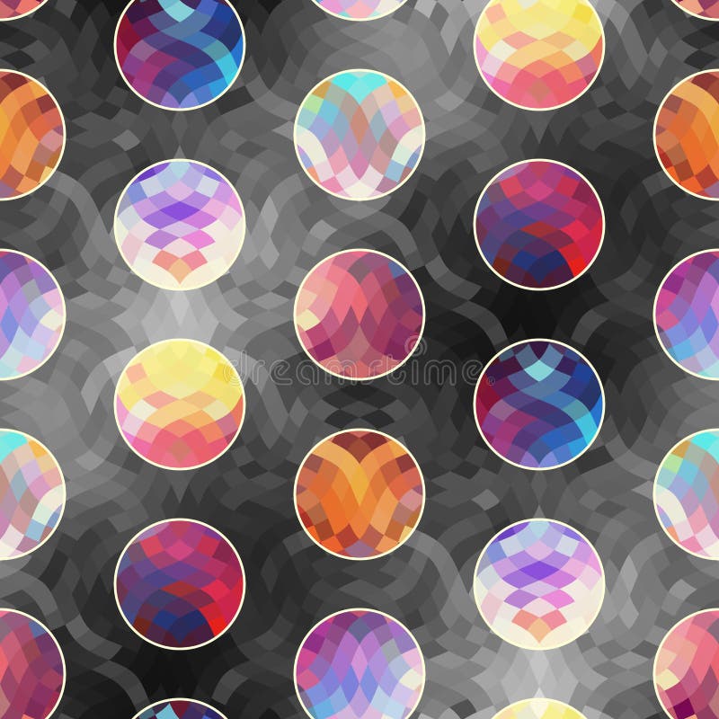 Abstract Polka Dots Background Stock Vector - Illustration of seamless ...