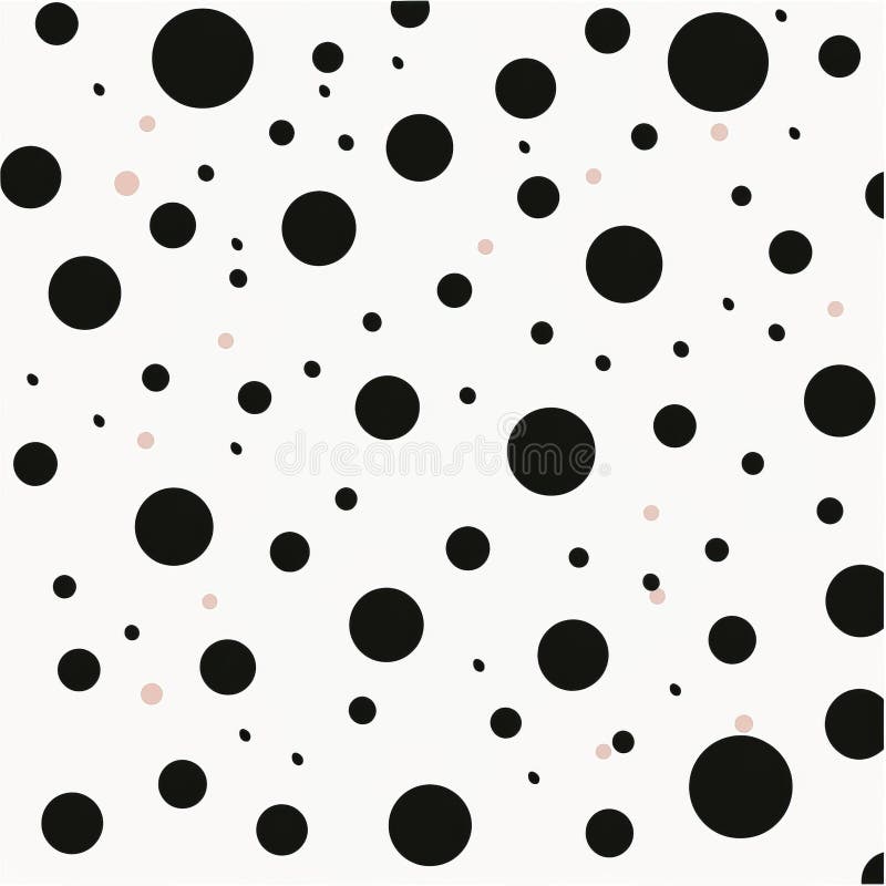 Abstract Polka Dots Pattern: Subtle Playfulness on White Background ...