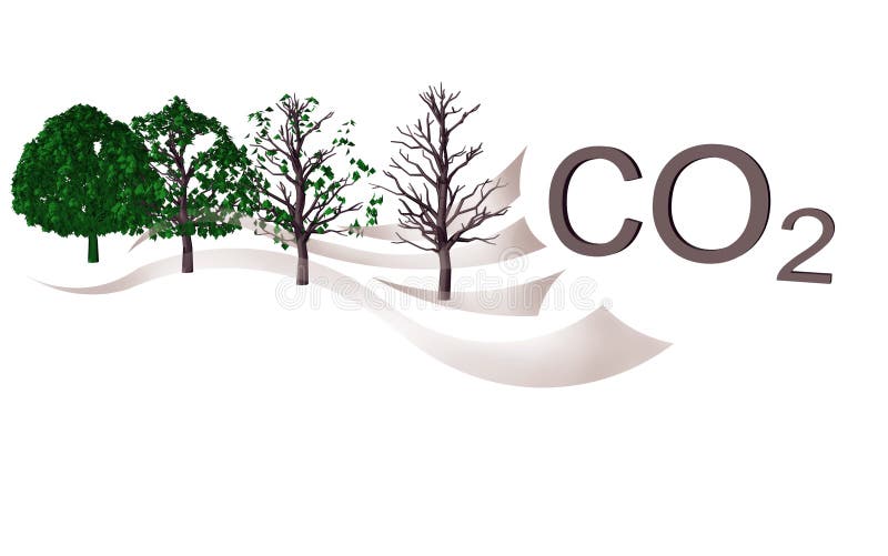 Abstract CO2 illustration stock illustration. Illustration of warming ...