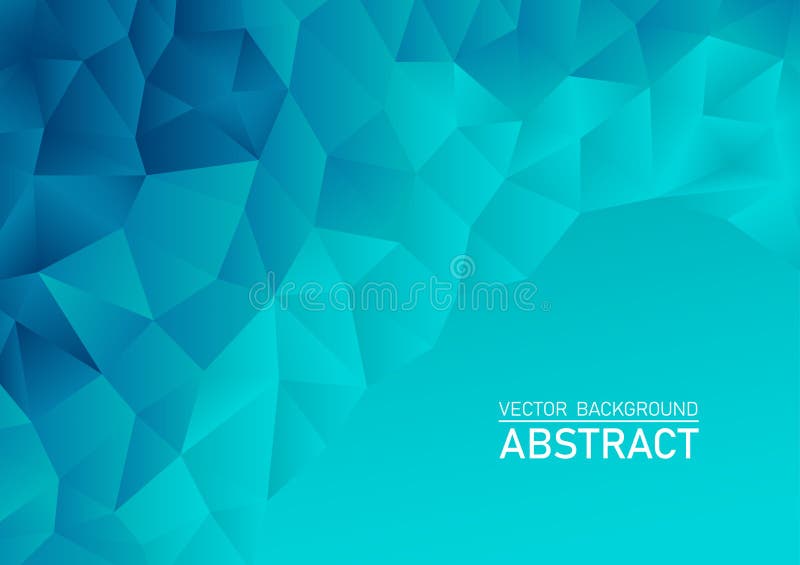 Abstract Polygon Background Blue Color and Text Space, Geometric ...