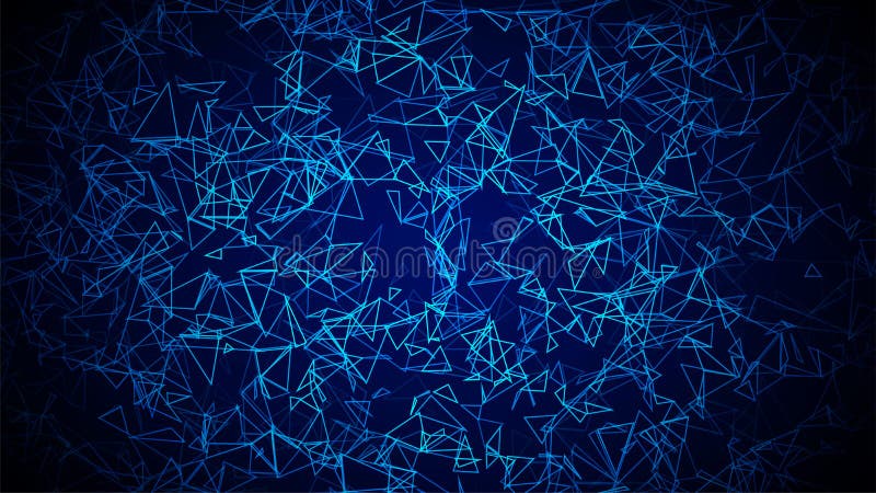 Triangles Network Background Seamless Pattern Stock Illustration ...