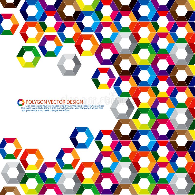 Abstract Polygon Background Stock Vector - Illustration of colorful ...