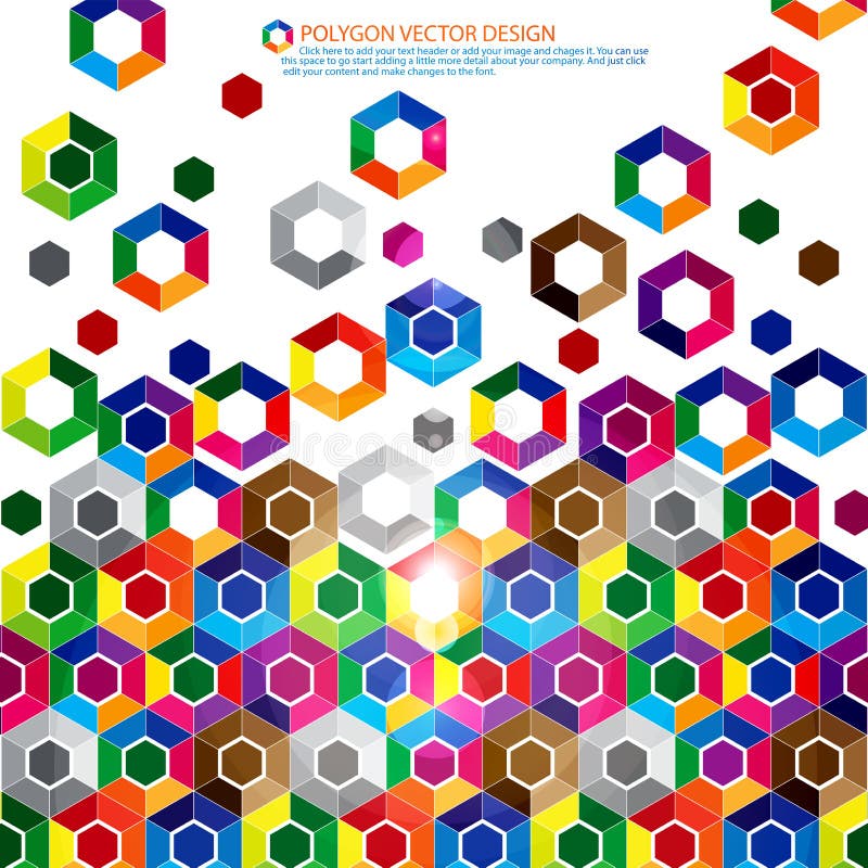 Abstract Polygon Background Stock Vector - Illustration of triangle ...