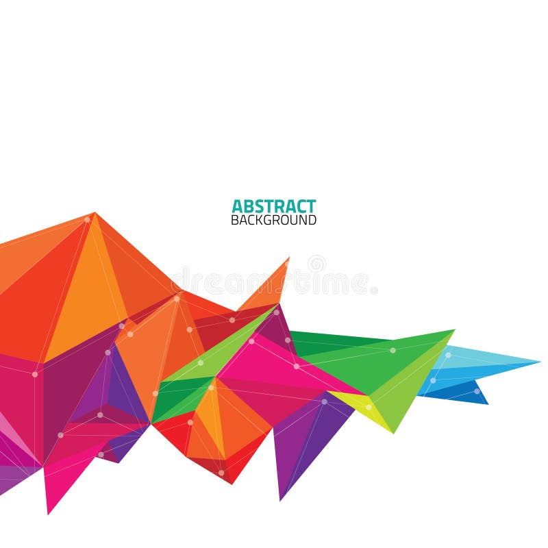 Abstract Polygon and Background Line Effect 5 Stock Vector ...