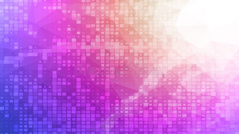 Abstract Polygon Background. Square Pattern on Triangular Backdrop ...