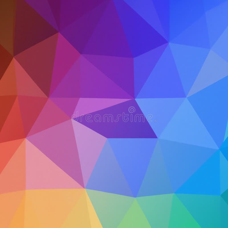Abstract Polygon Colorful Desktop Background Design. Stock Illustration ...