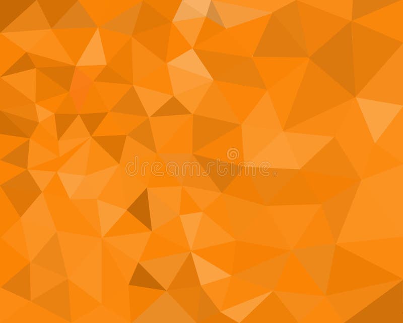 Polygon Orange Hibiscus or Chinese Rose with Leaves. Poly Low Geometric ...