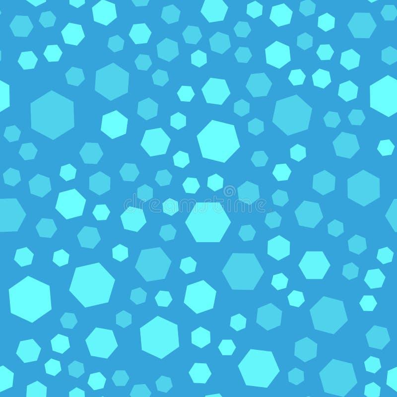 Abstract Polygon Seamless Pattern, Winter Light Blue Color, Stock ...