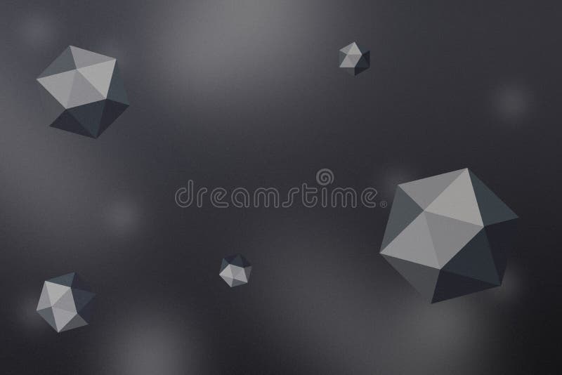 Abstract Polygon Sphere Background with Space and Depth Effect Stock ...