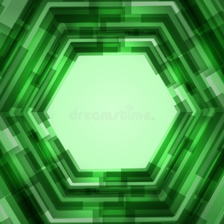 Abstract Polygon Text Layout of Green Color Stock Vector - Illustration ...