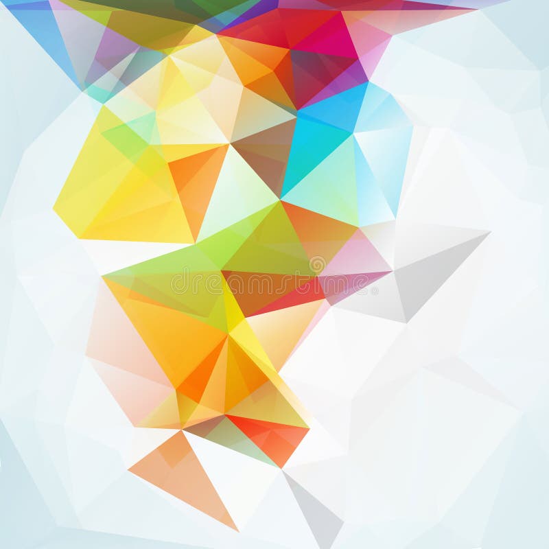 Abstract Polygon Triangle Background Stock Illustration - Illustration ...