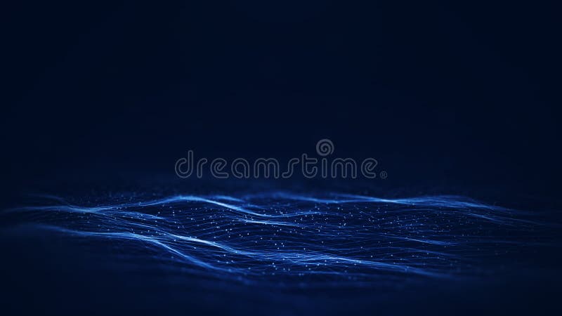 Abstract Polygon Wave Background Concept of Interconnected Dots and ...