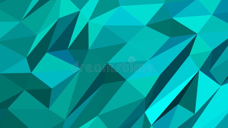 Abstract Polygonal Background. Modern Wallpaper. Dark Turquoise Vector Illustration Stock Vector ...