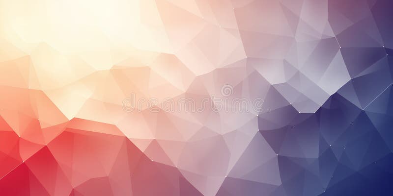 Abstract Polygonal Background with Red White and Blue Gradient Color ...