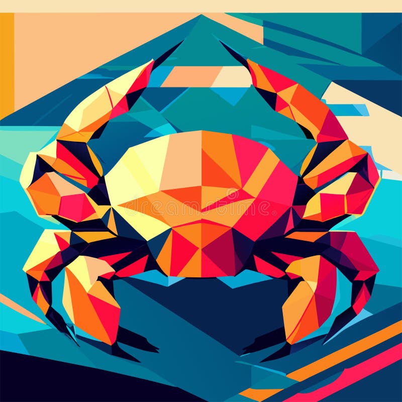 Abstract Polygonal Background Triangular Low Poly Style Vector