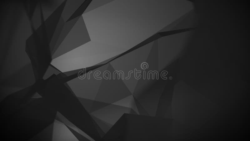 Abstract Polygonal Black Contour Loop Background. Dynamic Modern ...