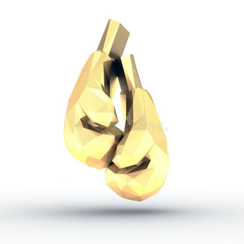 Abstract Polygonal Boxing Glove. Illustration Stock Illustration ...