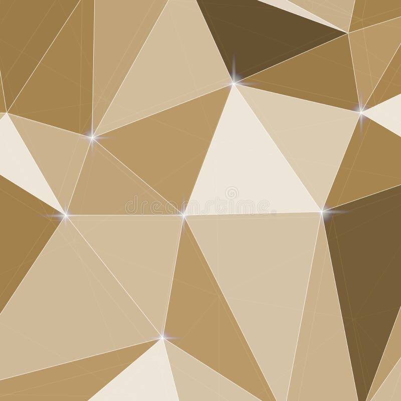 Abstract Polygonal, Brown Background for Design Stock Vector - Illustration of decorative ...