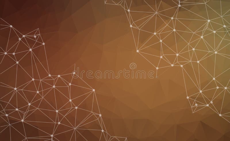 Triangular Tech Background with Connections. Vector Illustration.Colorful Abstract Background ...