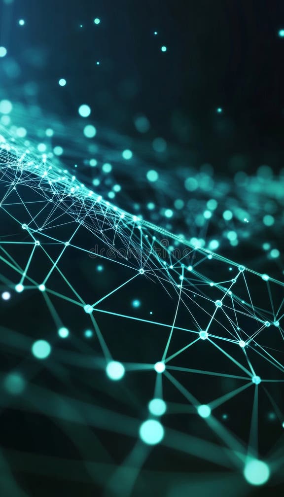 Abstract Polygonal Design with Interconnected Network for Tech and Data ...