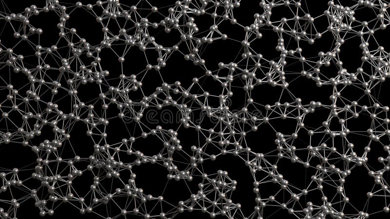 Abstract Polygonal Fractal Structure, 3d Render Stock Illustration ...