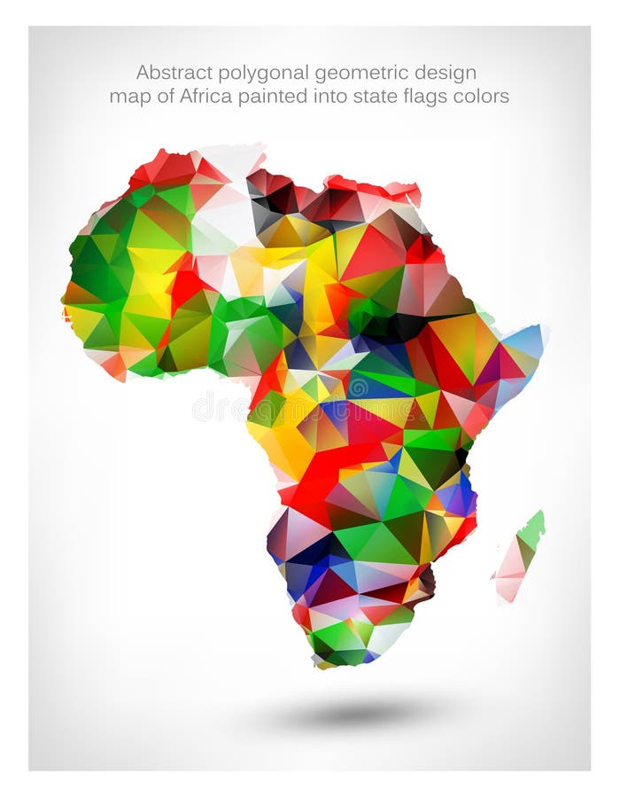 Abstract Polygonal Geometric Design Map of Africa Stock Vector ... Abstract Polygonal Geometric Design Map of Africa Stock Vector ...