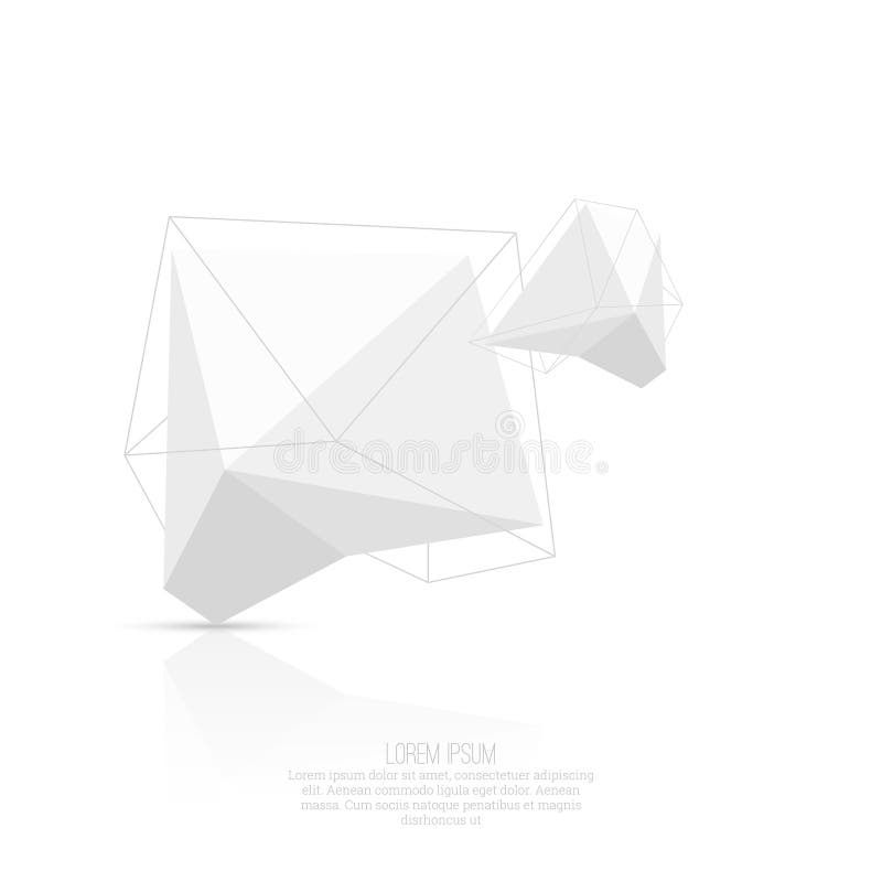 Abstract Polygonal Geometric Shape Stock Vector - Illustration of ...