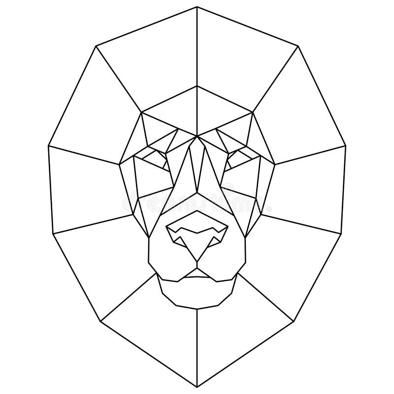 Lion Geometric Stock Illustrations – 4,653 Lion Geometric Stock ...