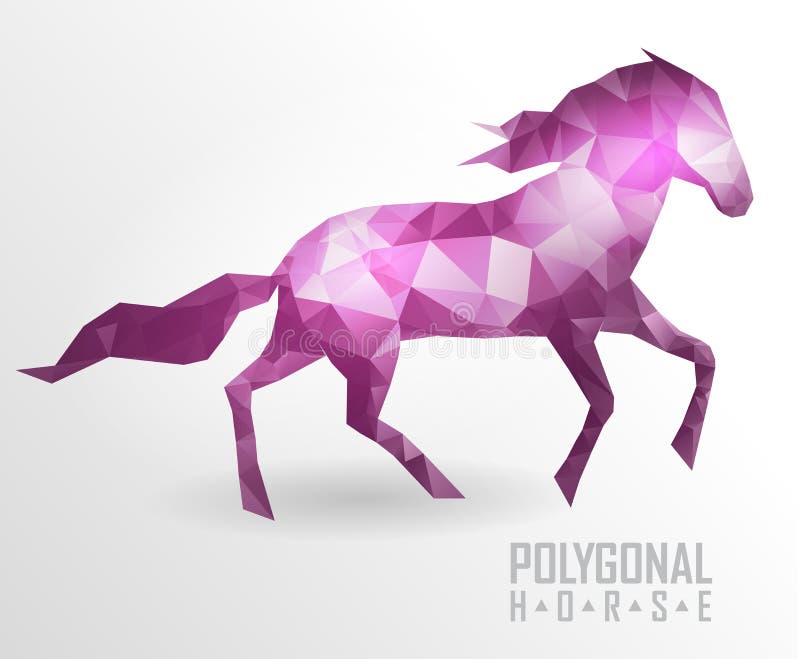 Abstract Polygonal Horse. Geometric Hipster Stock Vector - Illustration ...