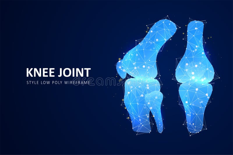 Abstract Polygonal Knee-joint Stock Vector - Illustration of concept ...
