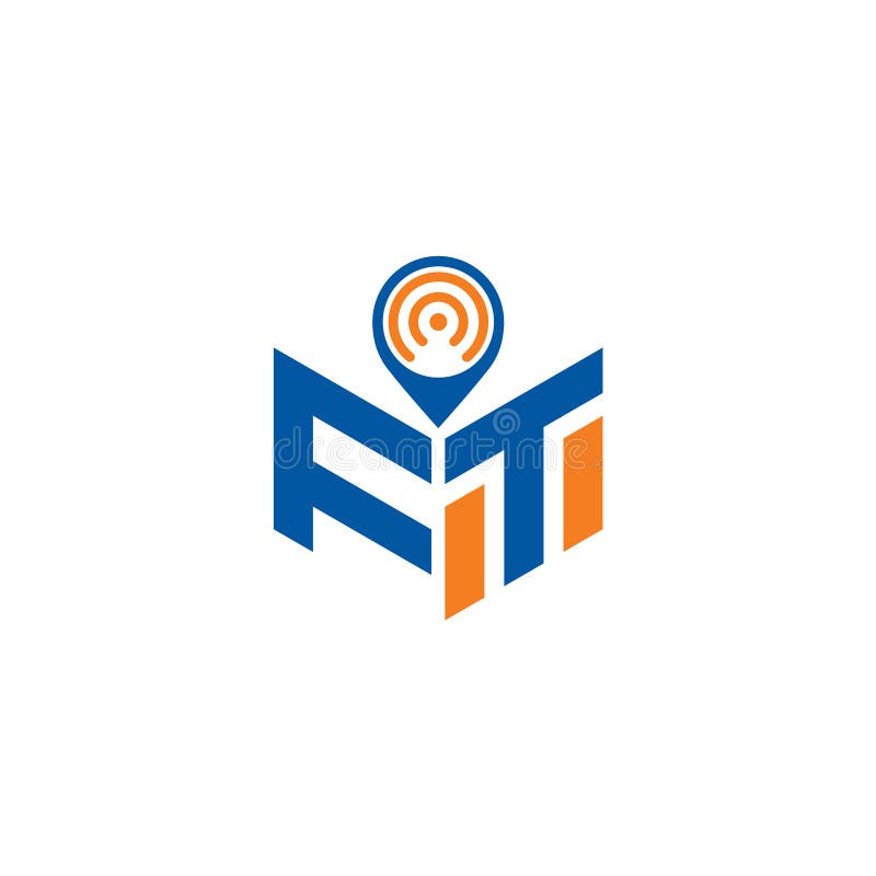 Polygonal Letter with Location Logo Sing and Symbol, Stock Vector ...