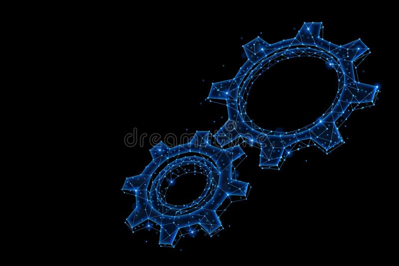 Abstract Polygonal Light Design of Growing Sprout and Clean Water Drop ...