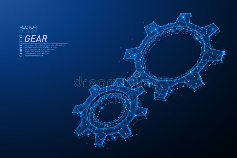 Polygonal brain design. stock vector. Illustration of mind - 75660816