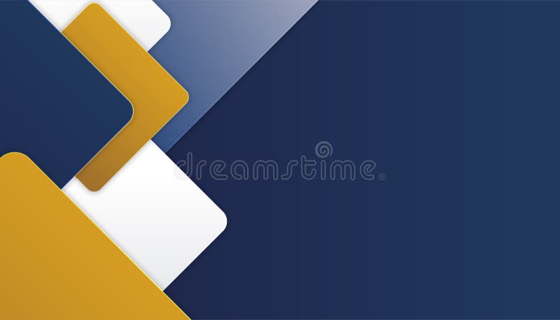 Abstract Polygonal Pattern Background. Luxury Simple Blue and Gold Flat ...