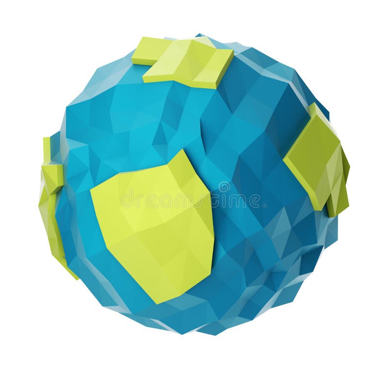 Abstract polygonal planet stock illustration. Illustration of graphic ...