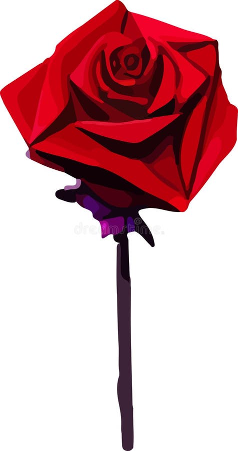 Abstract Polygonal Rose . Low Poly Illustration Stock Vector ...