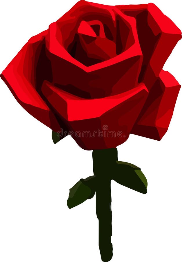 Abstract Polygonal Rose . Low Poly Illustration Stock Vector ...