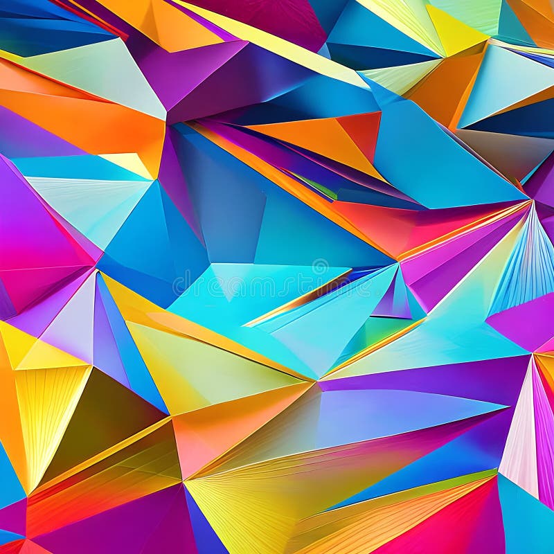 1084 Abstract Polygonal Shapes: a Vibrant and Dynamic Background ...
