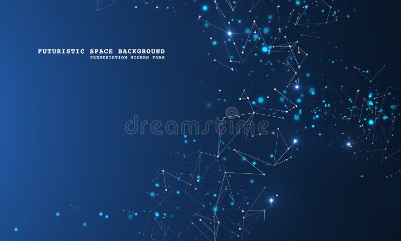 Abstract polygonal space stock vector. Illustration of neon - 217910163