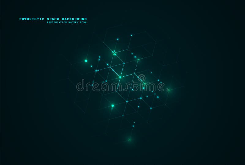 Abstract polygonal space stock vector. Illustration of abstraction ...