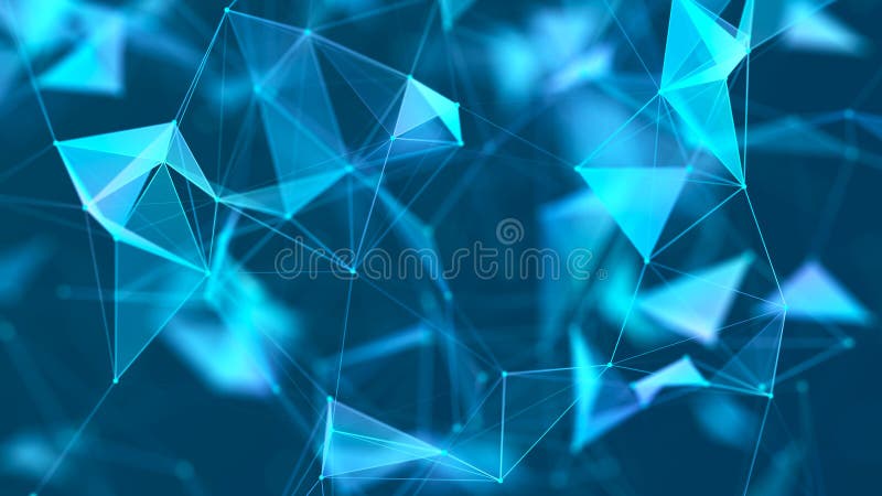 Abstract Polygonal Space with Dots and Lines. Connection Science ...