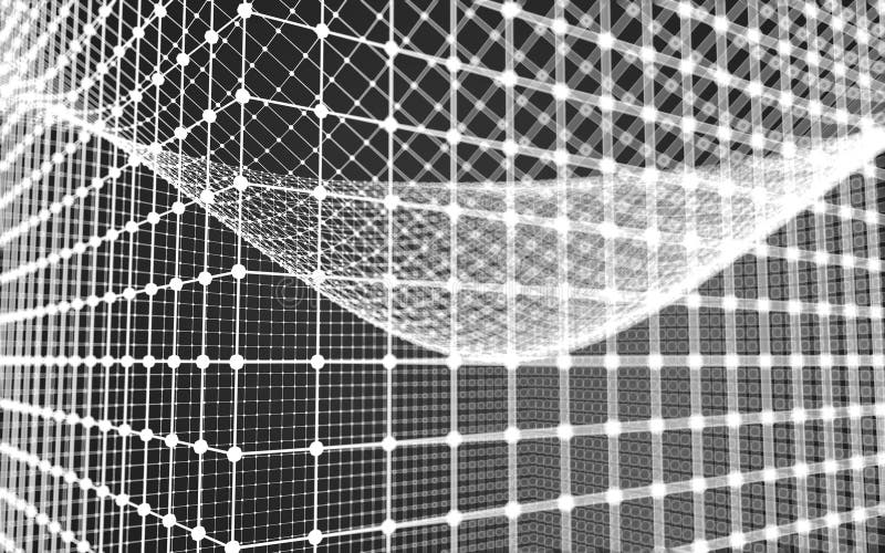 Abstract Polygonal Space Low Poly Dark Background Stock Illustration ...