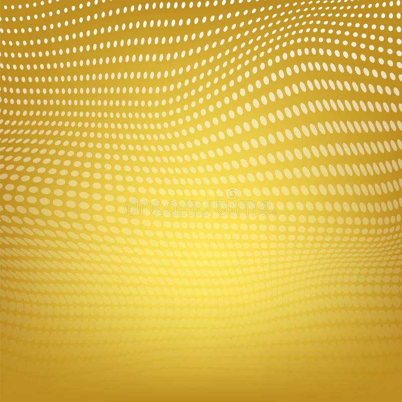 Polygonal Space. Low Poly Yellow Background with Connecting Dot. Big ...