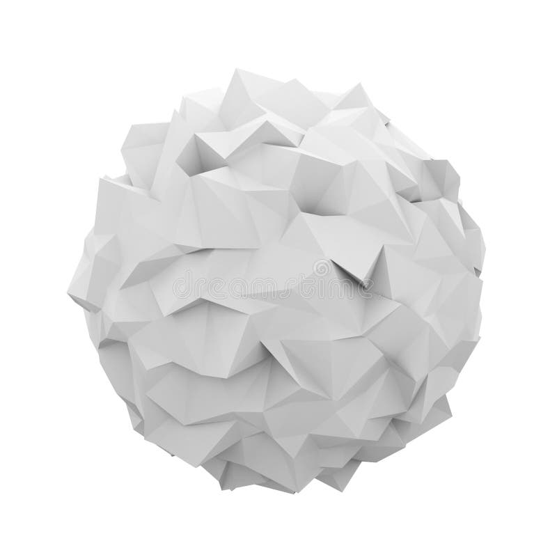 Abstract polygonal sphere stock illustration. Illustration of modern ...