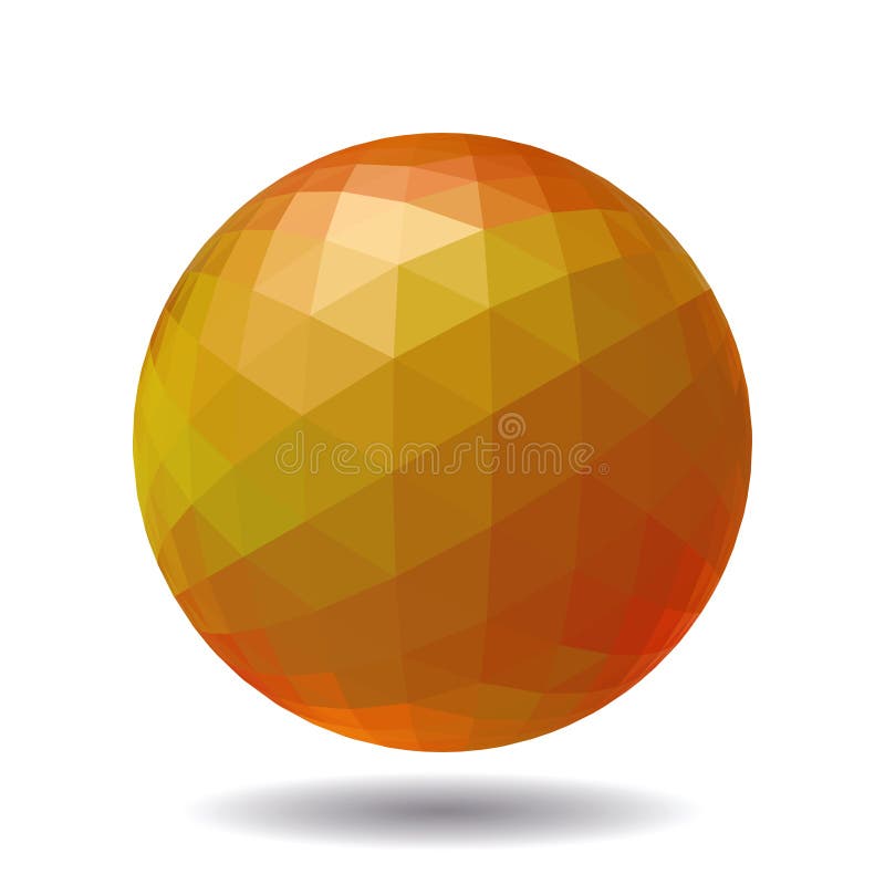 Abstract polygonal sphere stock vector. Illustration of element - 79560880