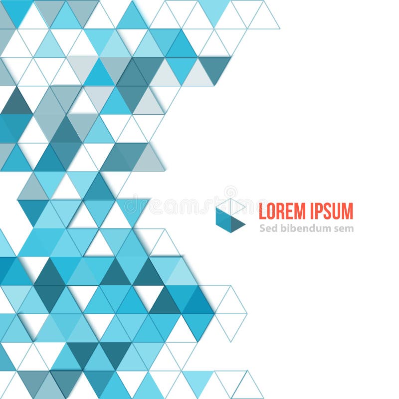 Abstract Polygonal Triangles Poster Stock Vector - Illustration of ...