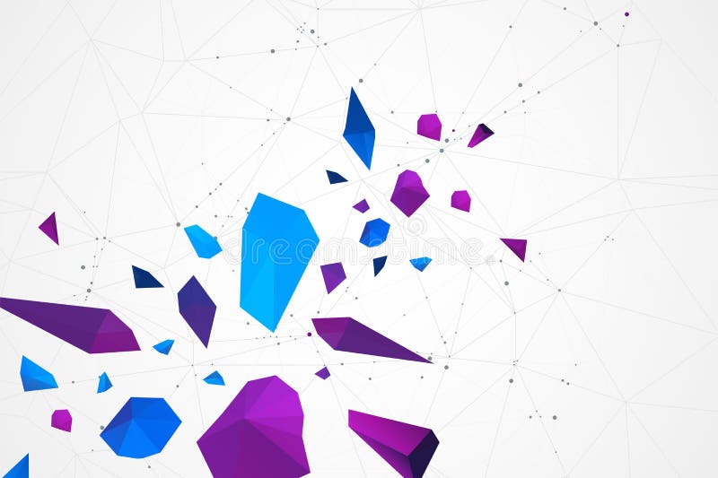 Abstract Polygonal Vector Background with Connecting Dots and Lines ... Abstract Polygonal Vector Background with Connecting Dots and Lines ...