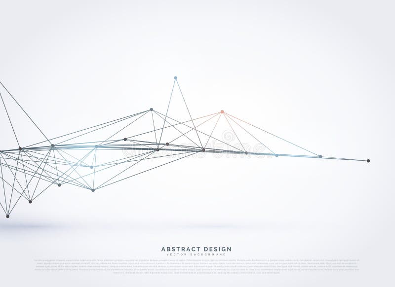 World Map Digitally Drawn Low Poly Triangle Wire Frame. Stock Vector ...